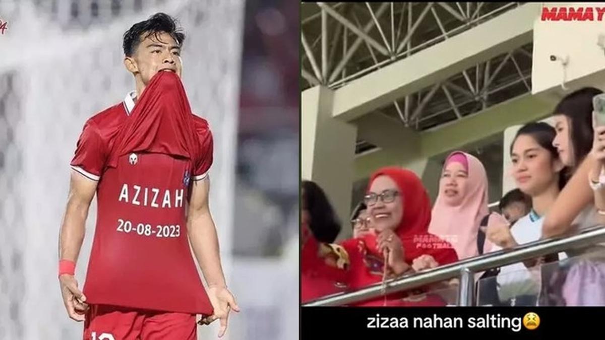 6 Potret Reaksi Azizah Salsha Lihat Arhan Selebrasi Gol, Tampak Salah Tingkah - Hot Liputan6.com