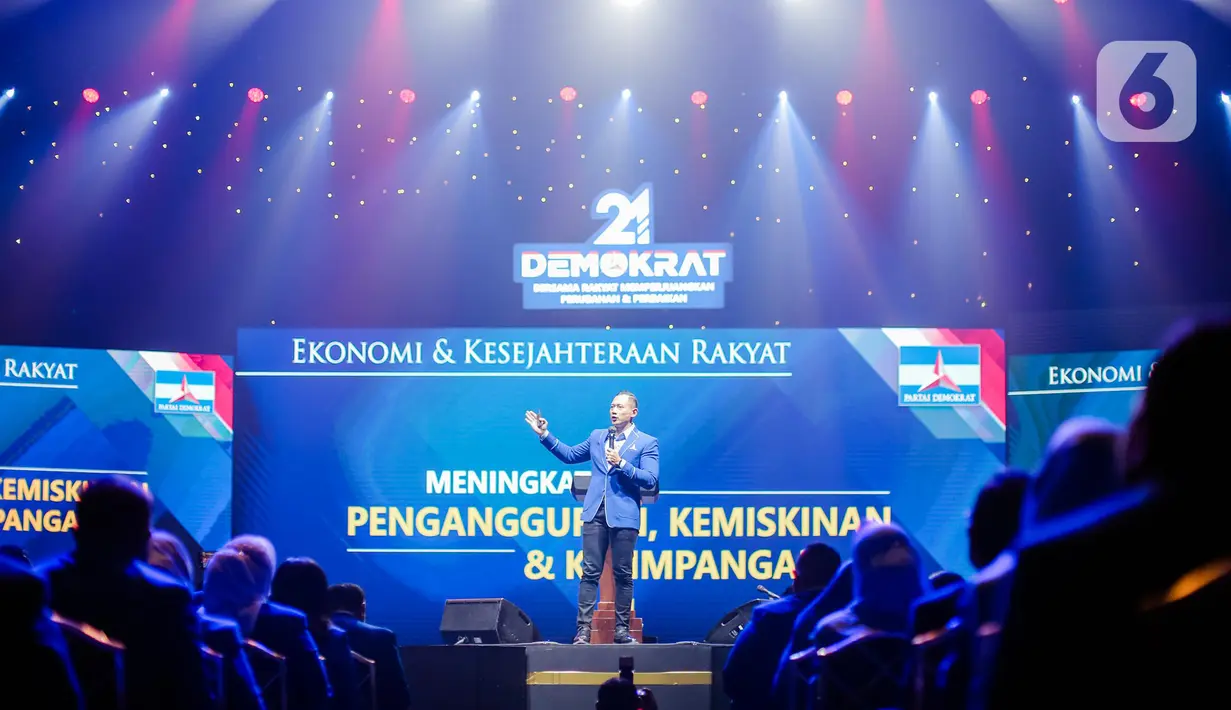 Menuju Pemilu 2024, AHY Pimpin Rapimnas Partai Demokrat - Foto Liputan6.com