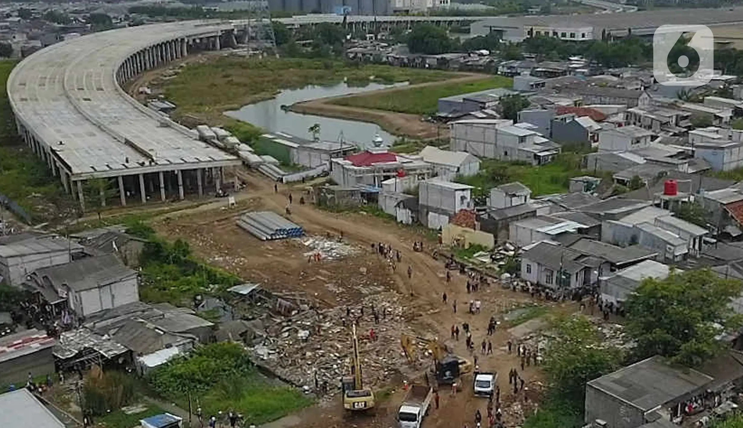 Pembebasan Lahan Proyek Tol Cibitung-Cilincing - Foto Liputan6.com