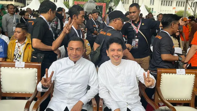 Deklarasi Kampanye Damai, 3 Paslon Cagub-Cawagub Jakarta Hadir di Kota Tua - Pemilu Liputan6.com