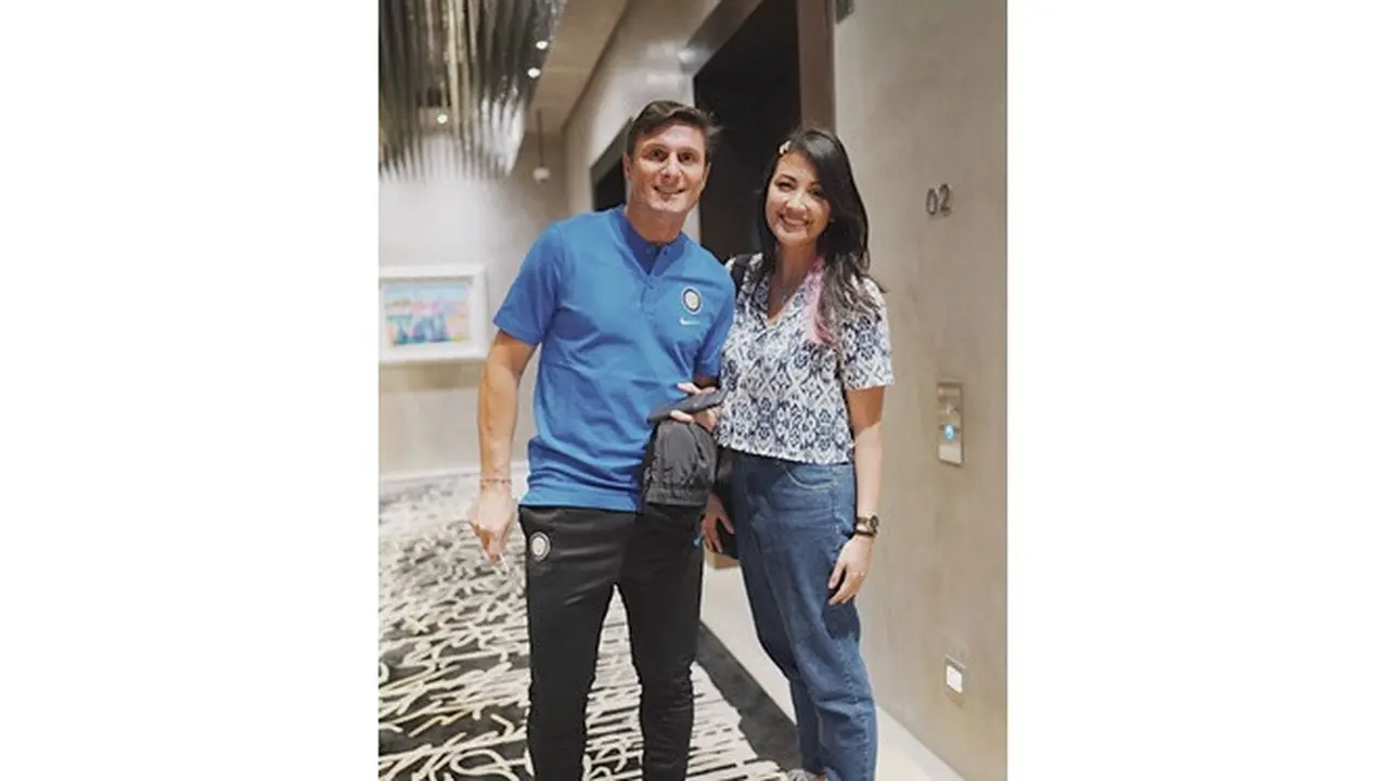 6 Potret Keseruan Sharena dan Ryan Delon Saksikan Laga Inter Milan di ...