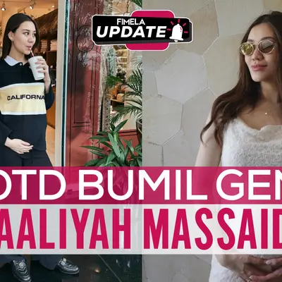 6 Potret Anggunnya Aaliyah Massaid Kenakan Kebaya Baby Blue saat Terima Lamaran Thariq ...