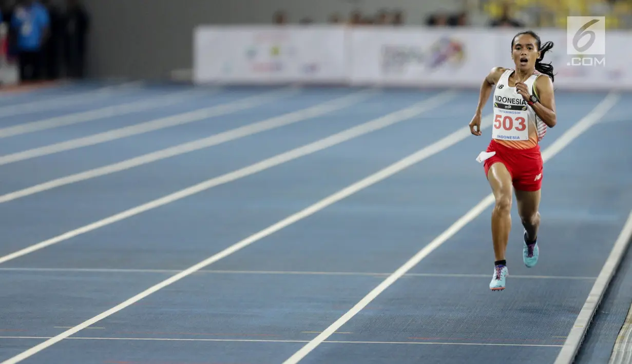 PHOTO: Pelari Triyaningsih Sumbang Emas Untuk Indonesia - Foto Liputan6.com