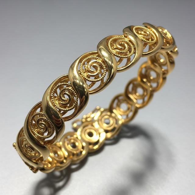 10 Desain Gelang Emas Hollow Ringan Motif Singapura Cocok untuk ...