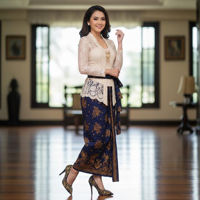 7 Model Atasan Brokat Timeless dengan Rok Batik Lilit Kekinian di 2025