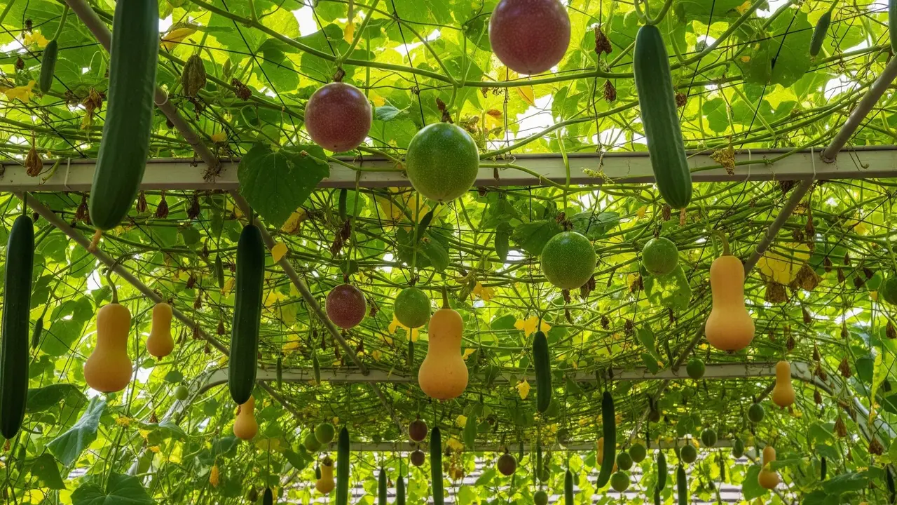 6 Inspirasi Kebun Timun Rambat di Atas Kanopi Rumah, Bikin Sejuk ...