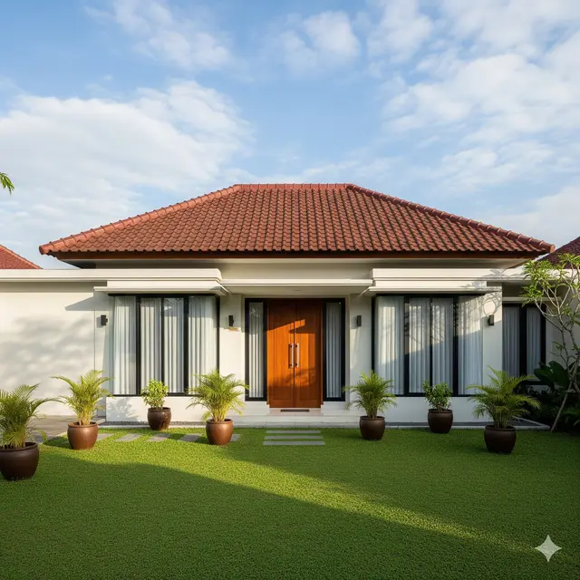 9 Inspirasi Desain Rumah Atap Genteng Klasik 1 Lantai, Memadukan ...