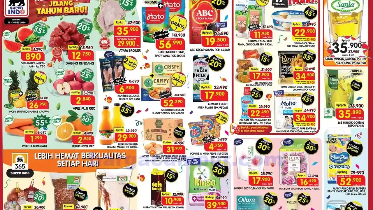 Superindo Promo Desember 2024, Katalog Lengkap Diskon Natal & Tahun ...