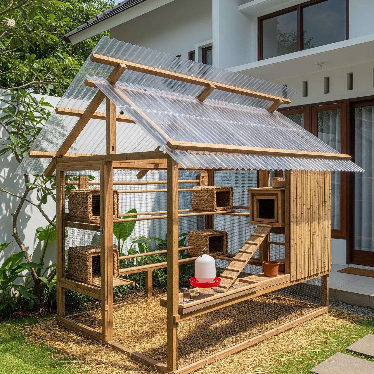 9 Desain Kandang Ayam Umbaran di Rumah, Konsep Sederhana tapi Efektif
