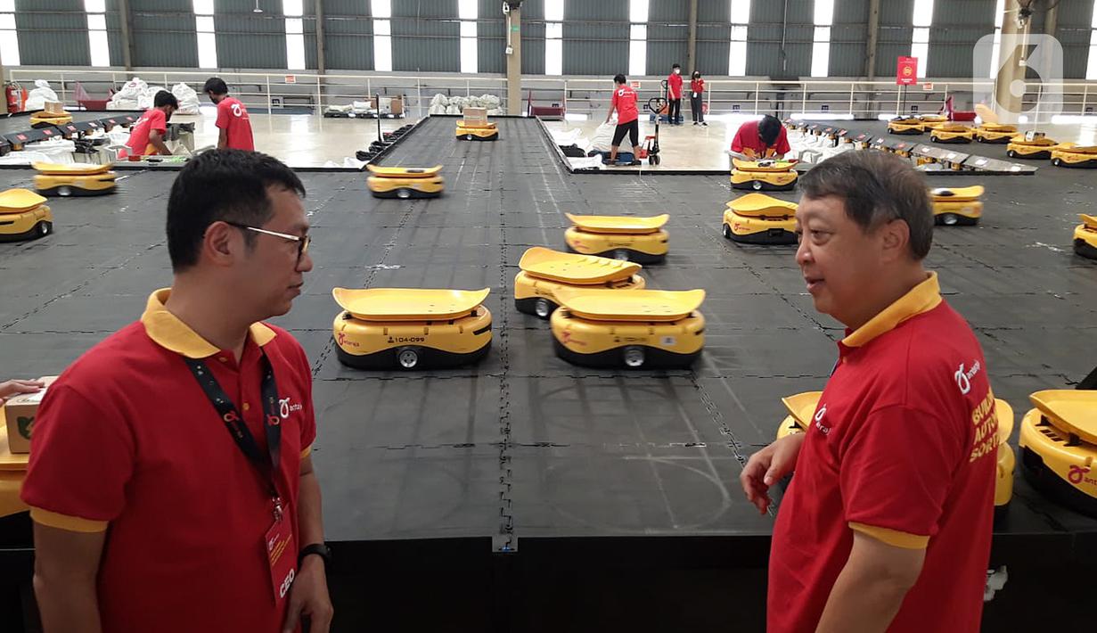 FOTO: Sistem Robotic Anteraja Tingkatkan Kinerja Penyortiran Logistik ...