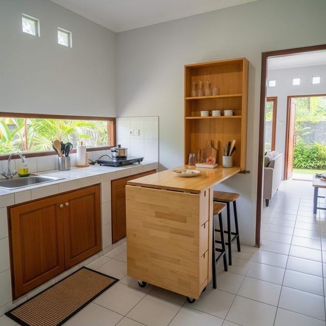 10 Inspirasi Dapur Terbuka 2x3 Meter Rumah Type 45 dengan Meja Island ...