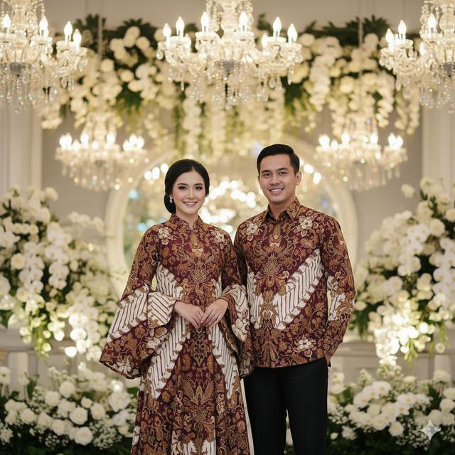 8 Model Gamis Batik Couple yang Elegan dan Nyaman, Inspirasi agar ...
