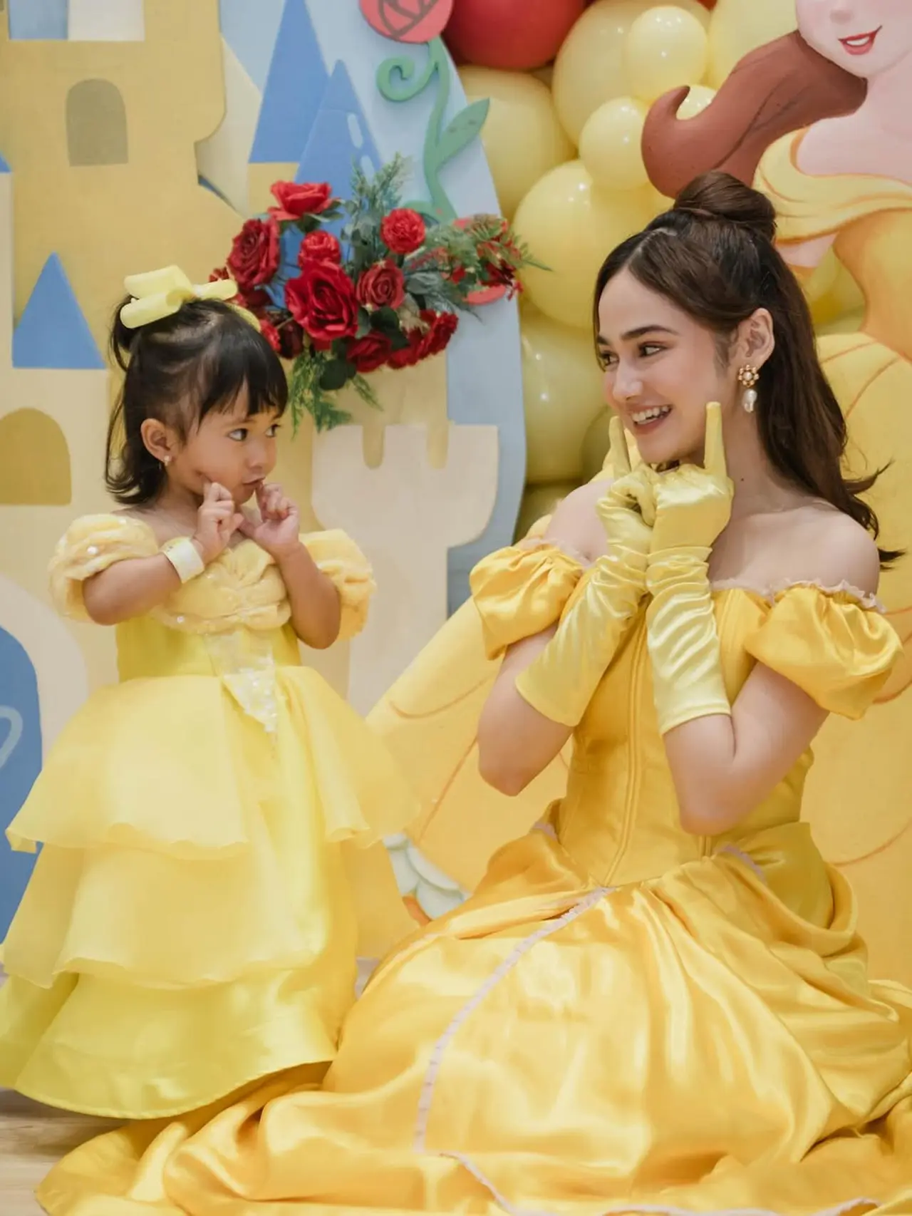 6 Potret Syifa Hadju Jadi Princess Belle di Ultah Anak Kesha Ratuliu ...