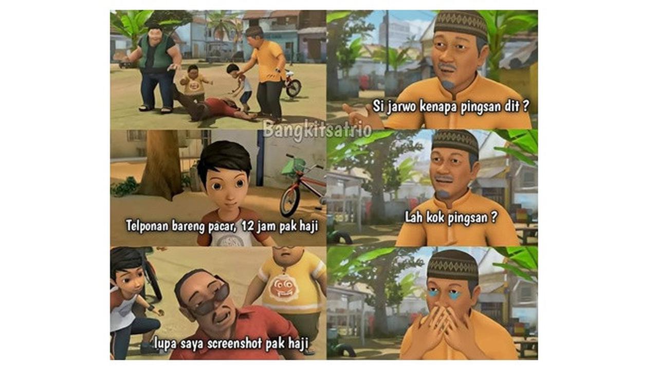 6 Meme Kartun Adit dan Sopo Jarwo Ini Kocak, Bikin Ngakak