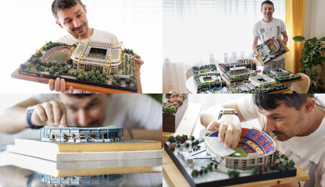 Pria Kroasia Ini Buat Lebih dari 20 Miniatur Stadion di Seluruh Dunia