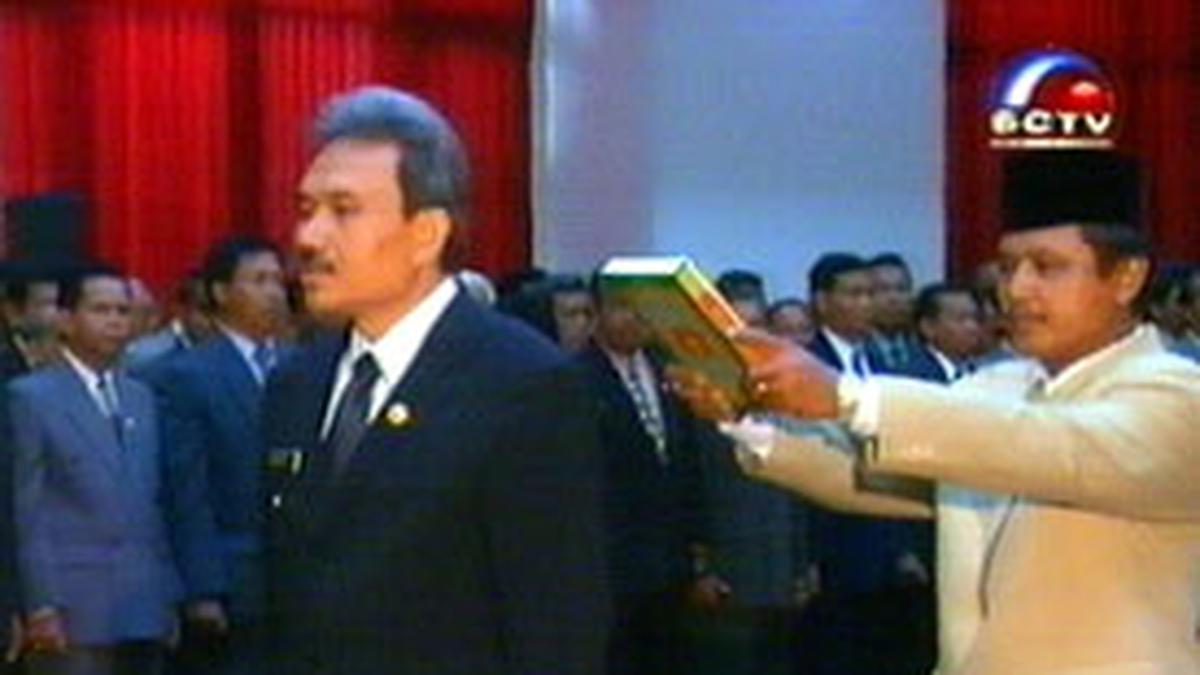 Ermaya Suradinata Dilantik Menjadi Gubernur Lemhanas - News Liputan6.com