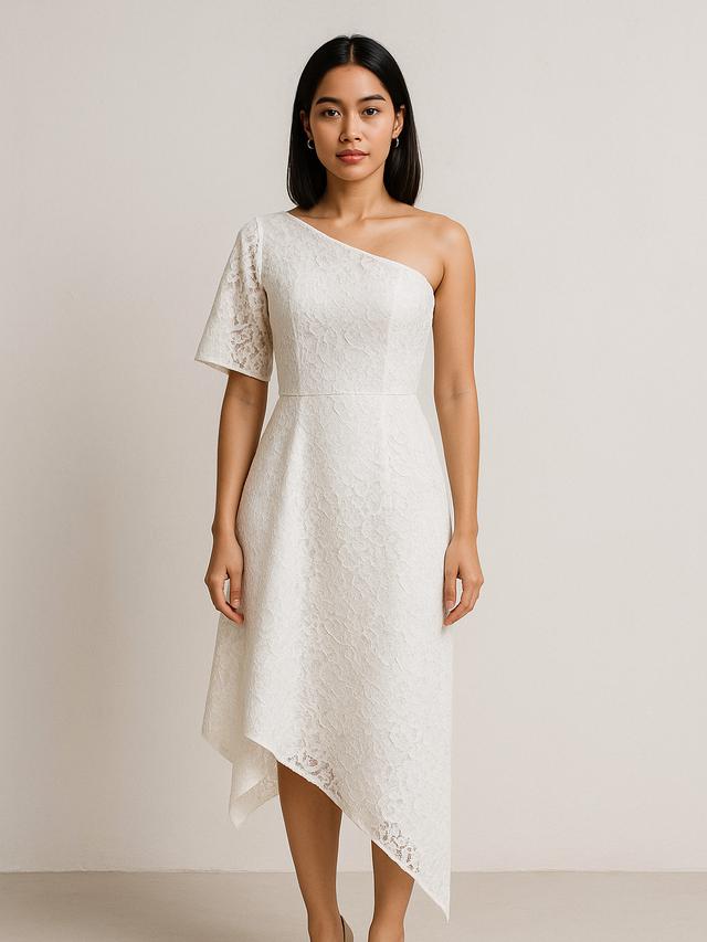 7 Model Long Dress Brokat Non Hijab, Sederhana namun Elegan