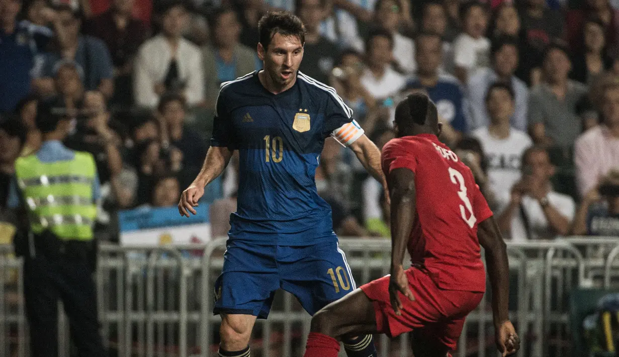 Foto: Melihat Aksi Lionel Messi Bersama Timnas Argentina pada 2014 saat ...