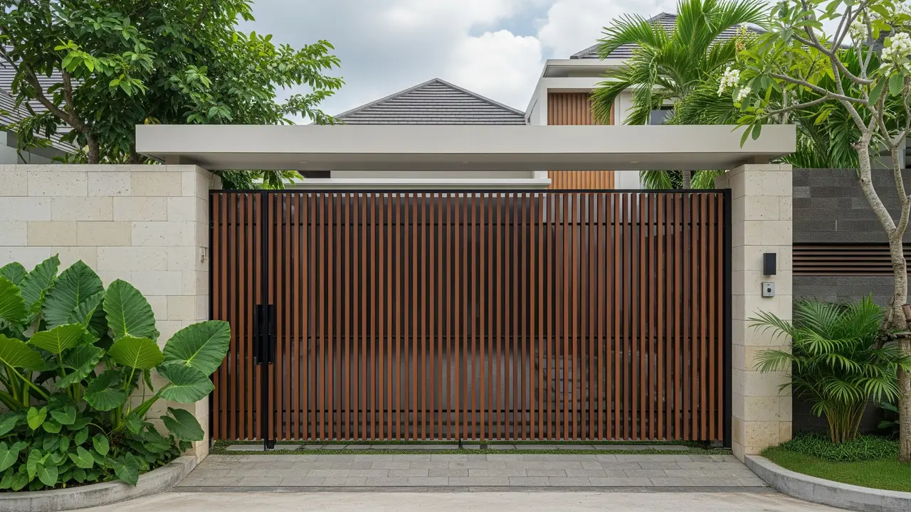 8 Model Pintu Gerbang Depan Rumah Minimalis Berdesain Elegan, Serbaguna ...