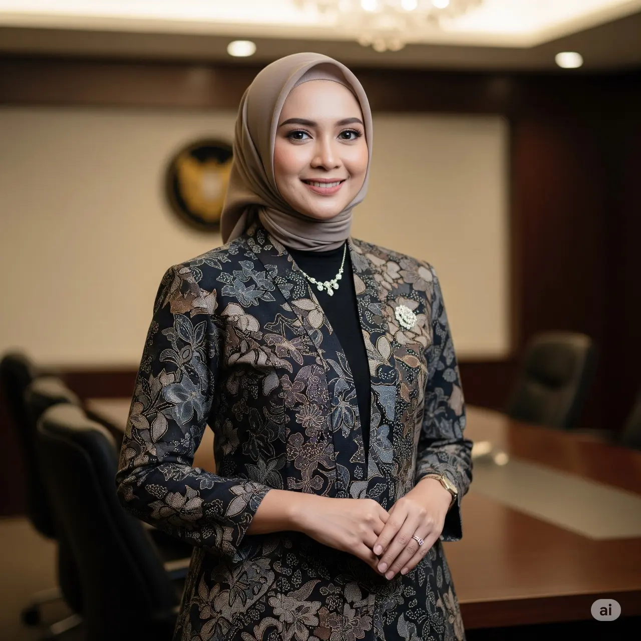 15 Model Baju Batik Kantor Wanita Berjilbab Modern 2025, Formal & Elegan - Hot Liputan6.com