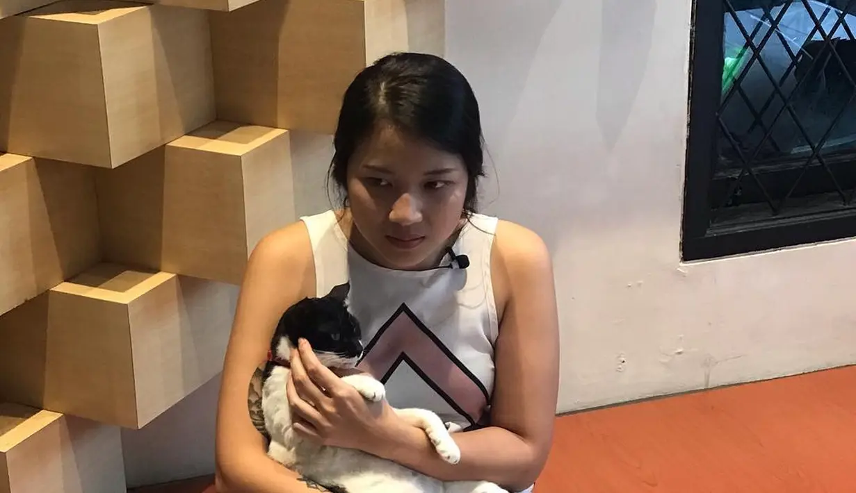 FOTO: Imutnya Meh, Kucing Kesayangan Danilla - Foto Liputan6.com