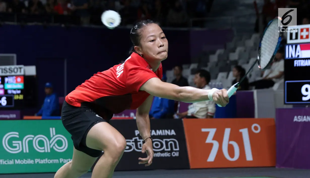 FOTO: Langkah Fitriani Terhenti di 16 Besar - Foto Liputan6.com