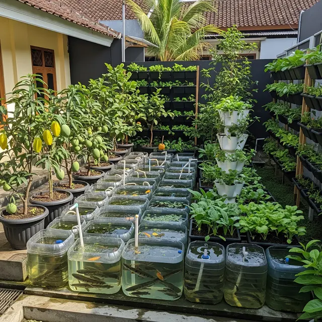 7 Ide Halaman Rumah Produktif dengan Ternak Ikan Gabus dalam Galon ...