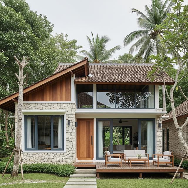 9 Desain Rumah Sederhana tapi Mewah Menggunakan Batu Alam, Tampilan Elegan