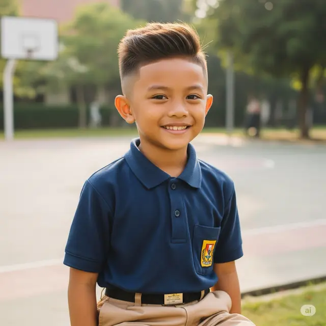 14 Model Rambut Anak Sekolah SD Kekinian, Rapi dan Keren Sesuai Tata ...