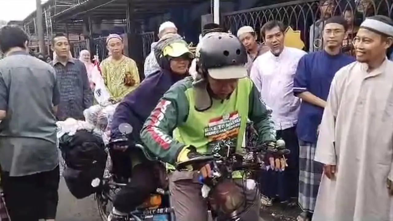Kisah Pasutri Asal Purwokerto Berangkat Haji Naik Sepeda Ontel - Islami ...