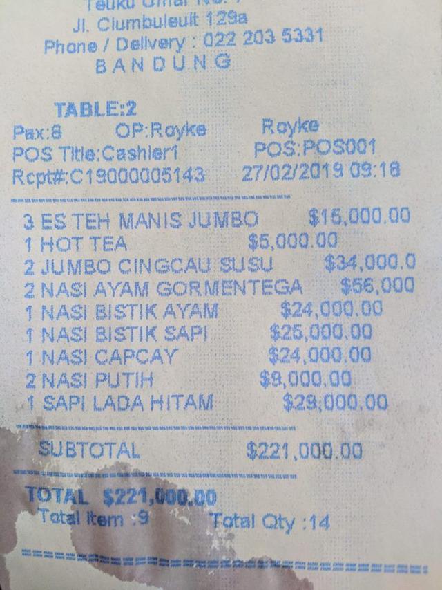 6 Potret Nyeleneh Harga Makanan Versi Dollar Ini Bikin Mikir - Hot ...