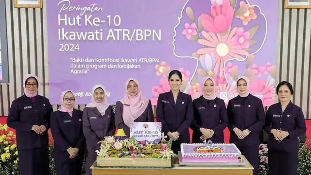 Potret Annisa Pohan di Acara Perayaan HUT ke-10 Ikawati ATR/BPN, Penuh ...