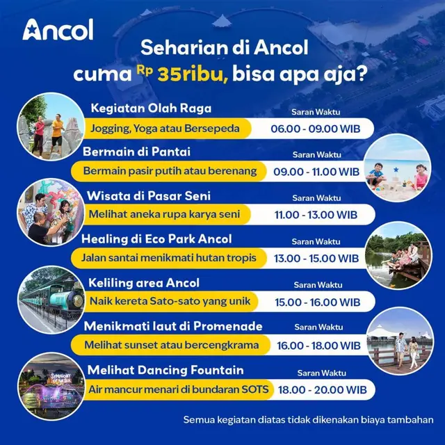 Harga Tiket Masuk Pantai Ancol dan Fasilitas yang Didapat, Terbaru 2025