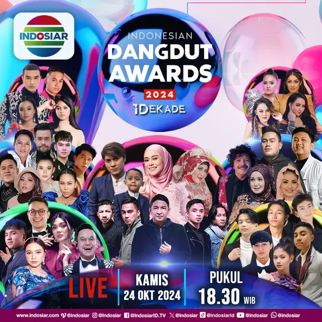 Indonesian Dangdut Awards 2024 Digelar 24 Oktober 2024, Dimeriahkan ...