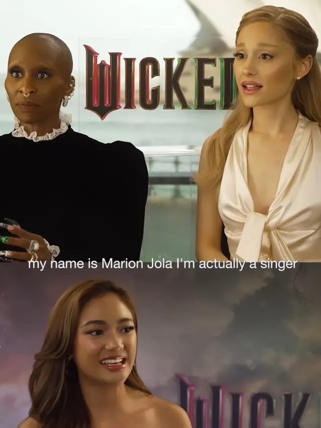 6 Potret Tampilan Marion Jola Kenakan Tenun Nusa Tenggara saat Interview Pemain Film Wicked ...