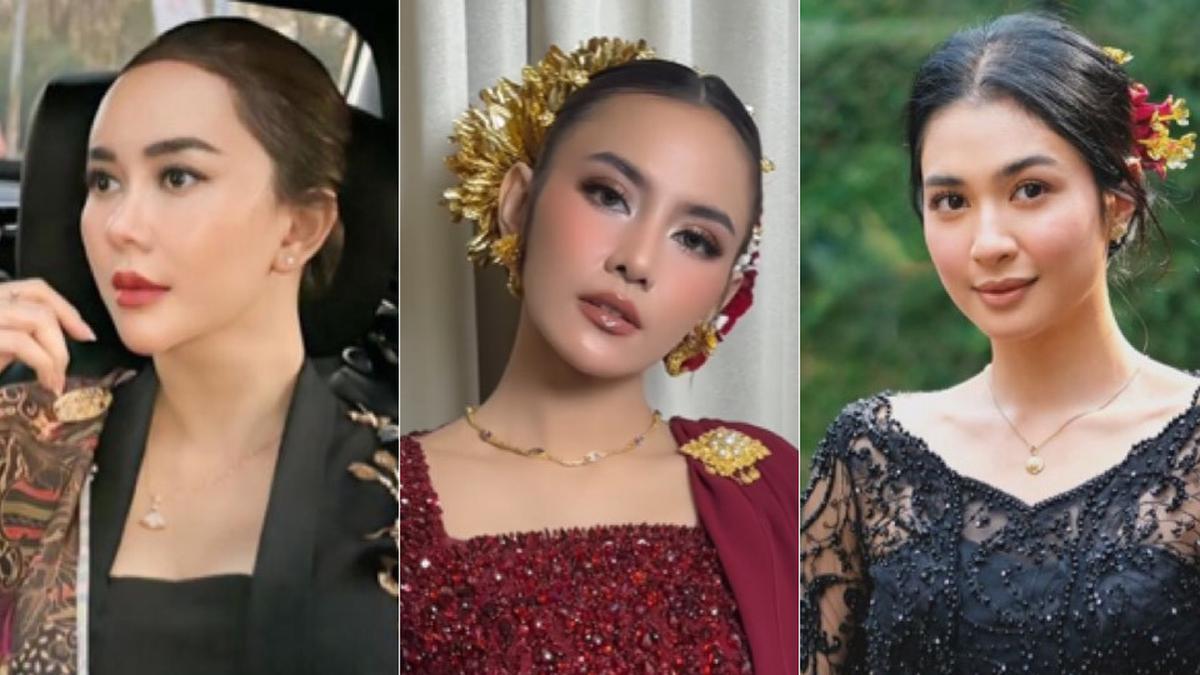 10 Parade Beragam Model Kebaya Dikenakan Artis di Hari Kemerdekaan ke-79 RI dari Mikha Tambayong ...