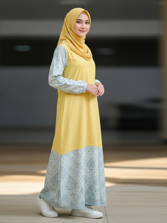 7 Model Gamis Batik untuk Seragam Umroh Wanita, Tampil Nyaman dan Anggun