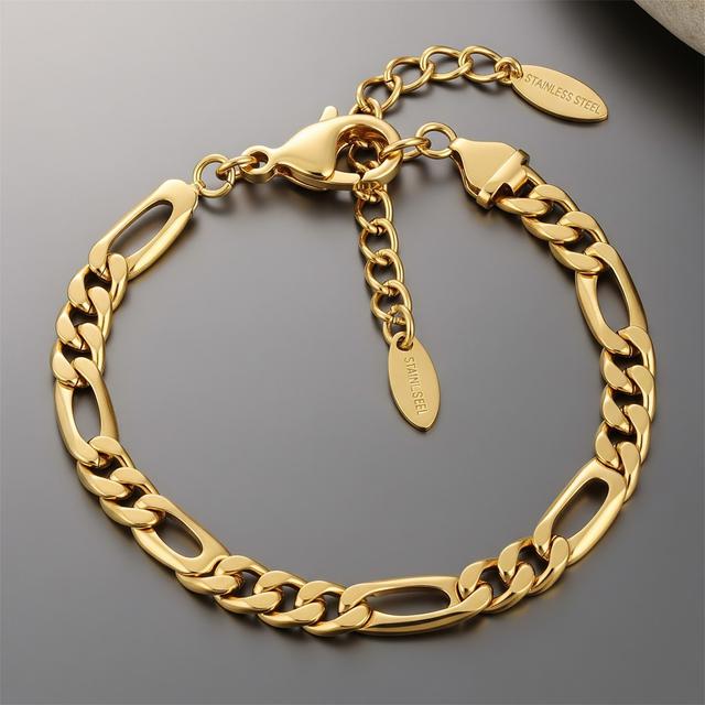 9 Model Gelang Emas Rantai Model Figaro Chain Kekinian, Perpaduan ...