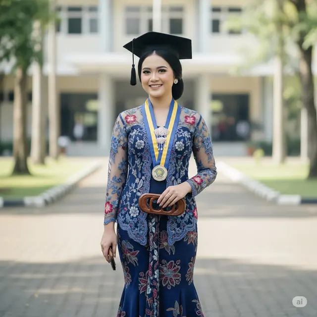 7 Inspirasi Model Kebaya Wisuda Rok Duyung, Tampil Elegan di Momen ...