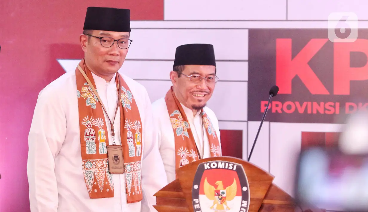 Didukung KIM Plus, Ridwan Kamil-Suswono Resmi Maju di Pilgub DKI Jakarta 2024 - Foto Liputan6.com