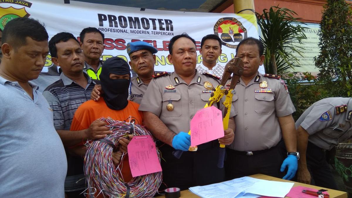 Polisi Tangkap Pencuri Kabel Yang Rugikan Telkom Puluhan Juta News