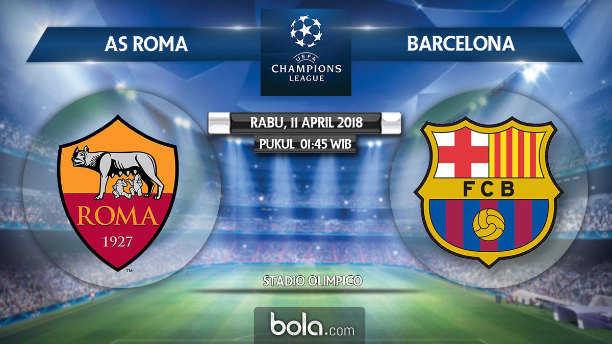 5 Fakta Menarik Jelang AS Roma vs Barcelona