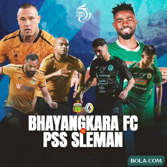 Adu Mekanik Bhayangkara FC Vs PSS Sleman di BRI Liga 1: Duel Penghuni Bangku Cadangan ...