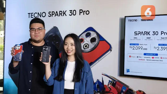 Tecno Spark 30 Pro Resmi Meluncur di Indonesia, Cek Harga dan Spesifikasinya! - Tekno Liputan6.com