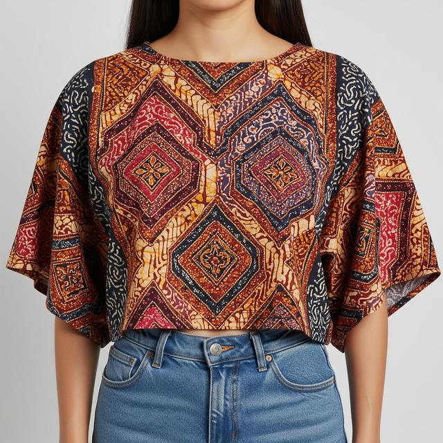 9 Model Batik Lengan Dolman Crop Top Santai, Pilihan Gaya Kekinian ...