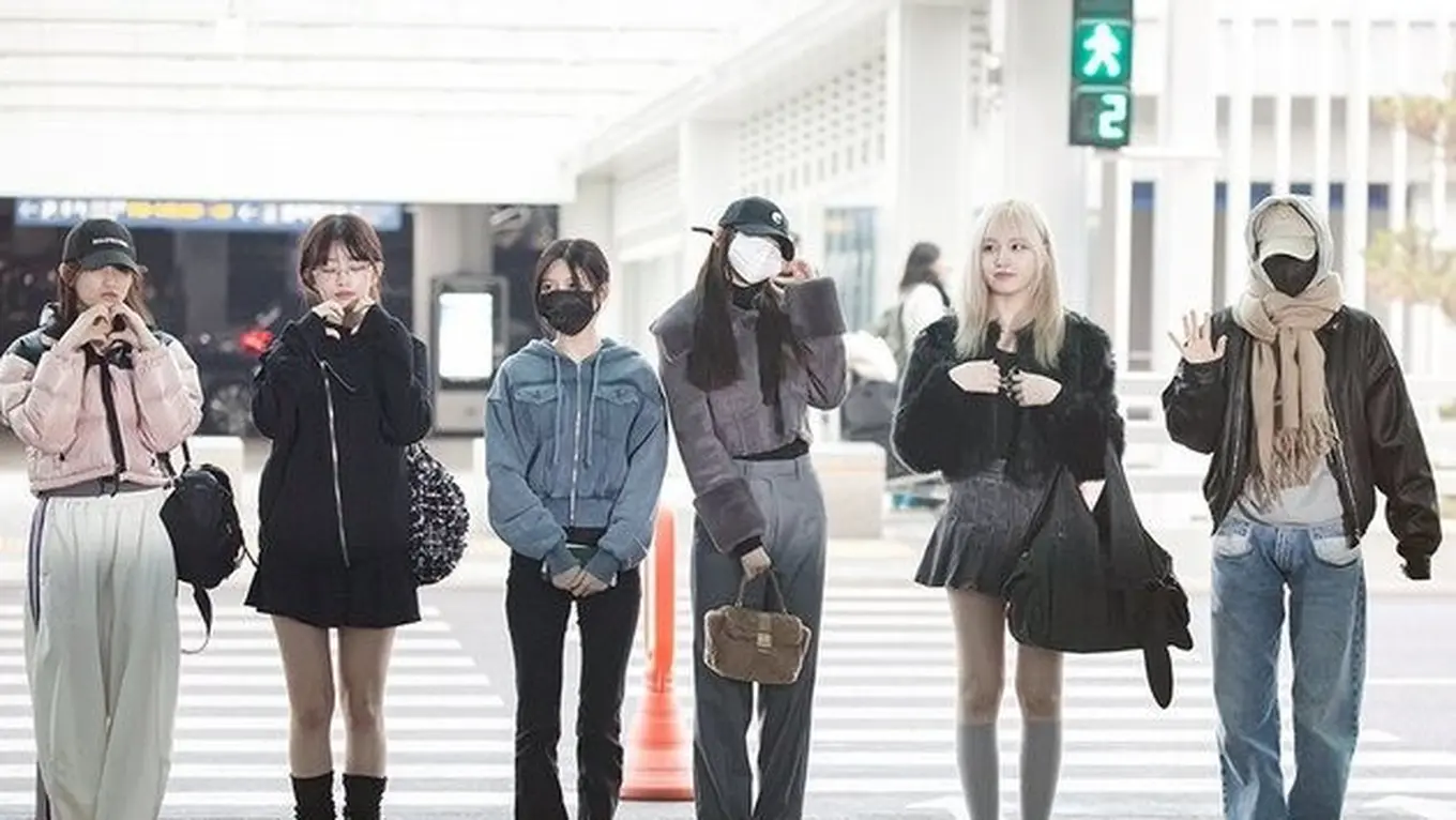 Outfit Para Member IVE yang Bersiap Terbang ke Indonesia untuk GDA 2024