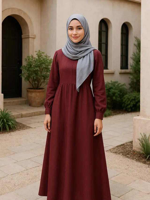 15 Rekomendasi Warna Jilbab yang Cocok untuk Gamis Maroon 2025 - Hot ...