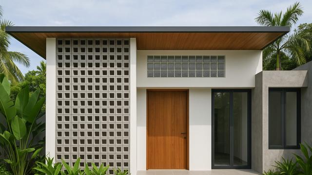 7 Model Rumah Minimalis Kombinasi Roster dan Glass Block, Hunian Cantik ...
