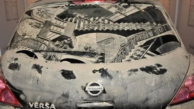 8 Gambar di Kaca Belakang Mobil Berdebu Ini Keren Banget, Estetik - Hot ...