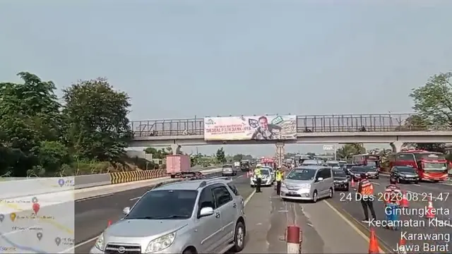 Tol Jakarta-Cikampek Berlakukan Contraflow dari KM 55 hingga KM 65 Arah Cikampek - Bisnis ...